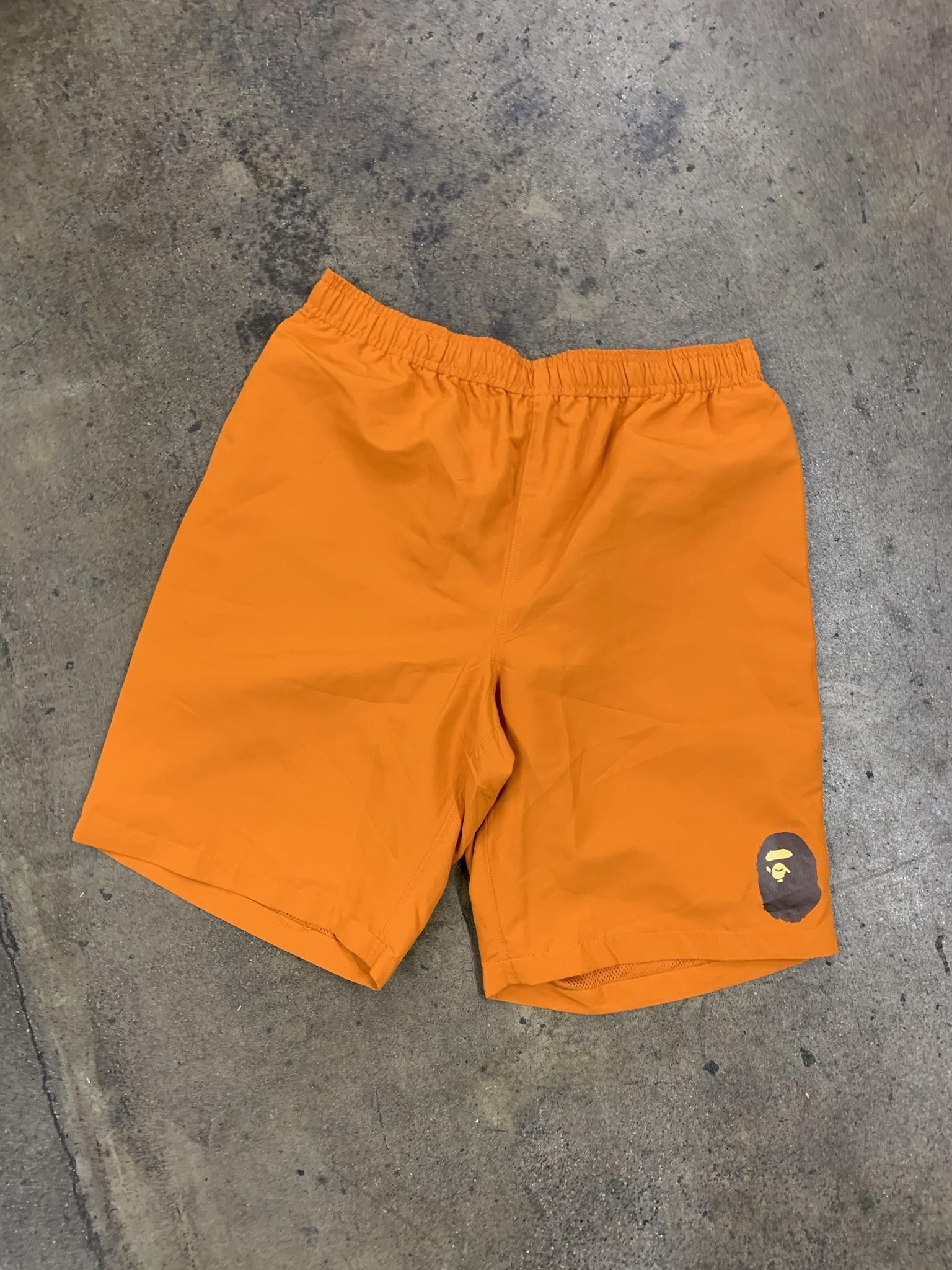 Bape Bape Head On Left Leg Swim Trunks | Grailed