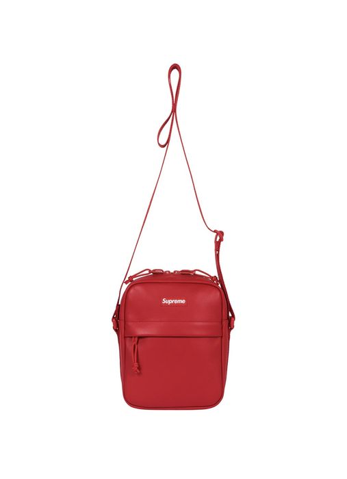Supreme Supreme Leather Shoulder Bag Red FW23 | Grailed