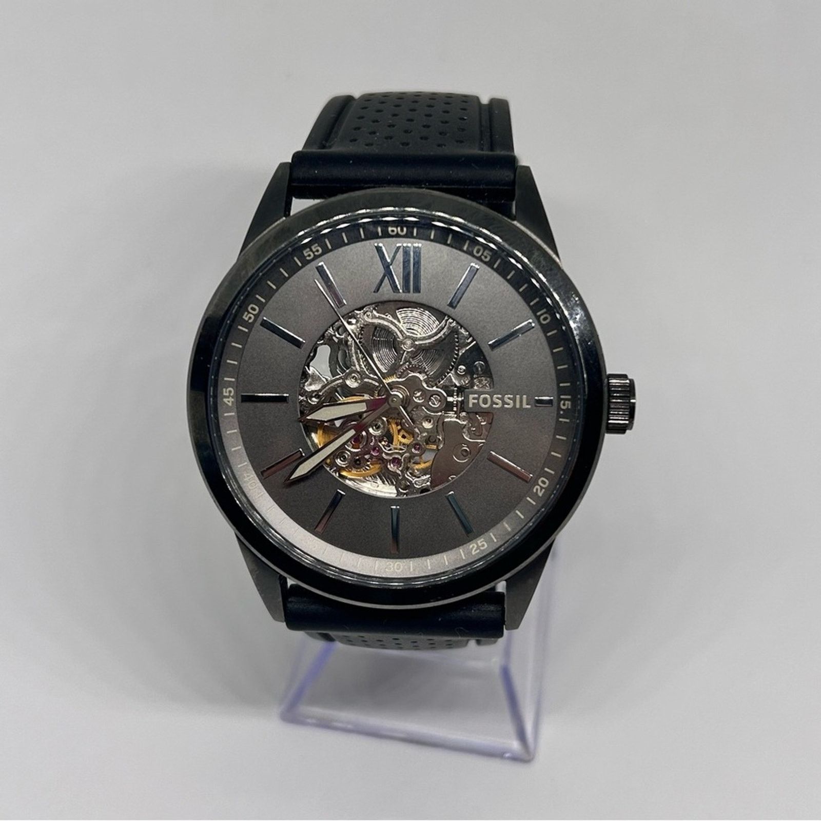 Fossil Fossil Flynn BQ2384 Automatic Skeletal Men's Watch Black | Grailed
