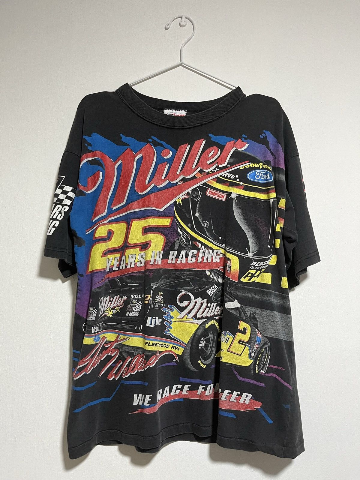 Chase Authentics × NASCAR Chase Authentics Vintage Full Print Miller ...
