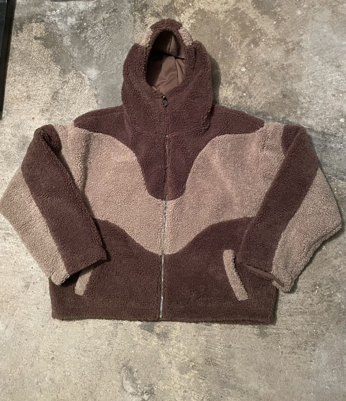 Streetwear Trendtvision Teddy Fleece jacket brown | Grailed
