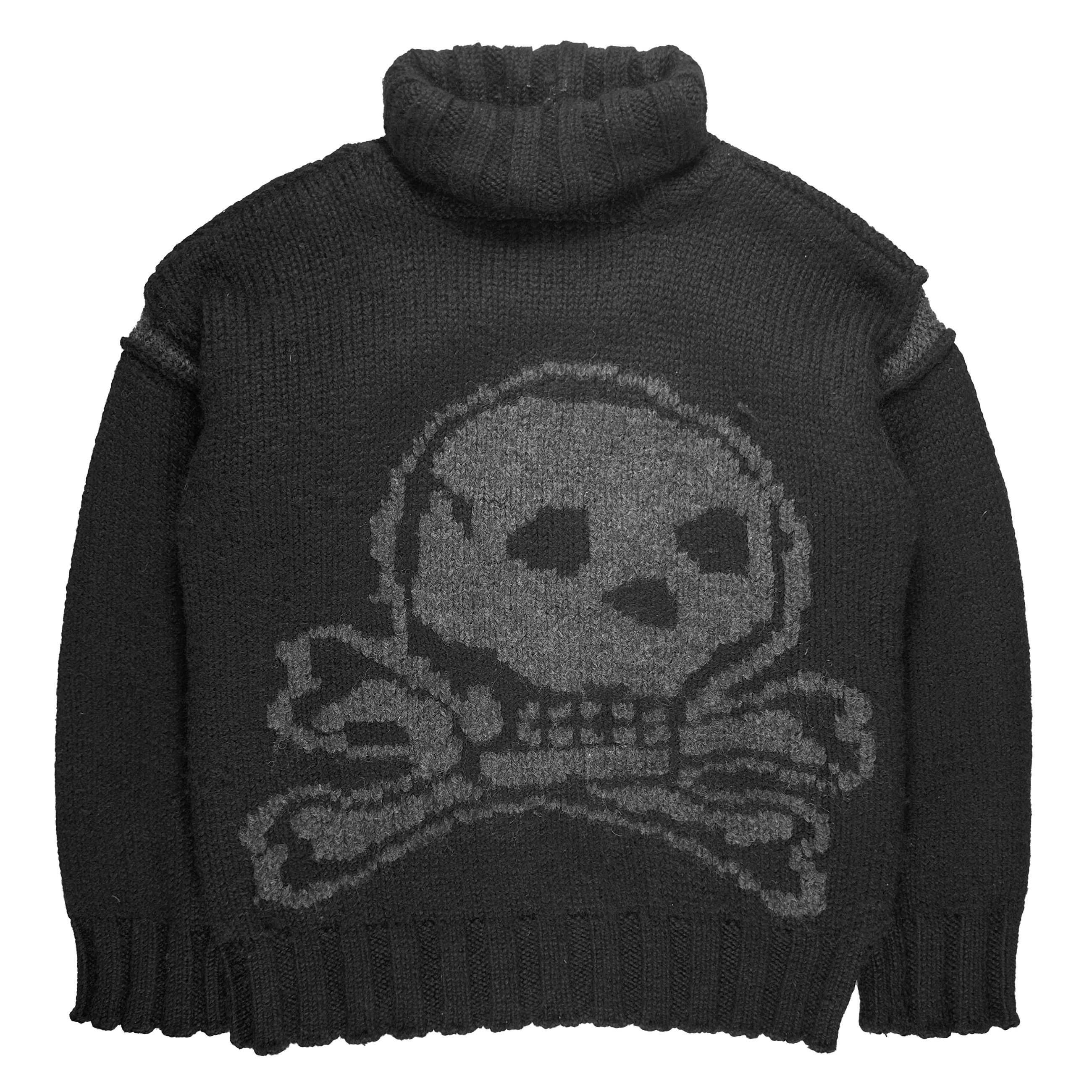 Dolce & Gabbana AW03 Skull Knit Turtleneck | Grailed