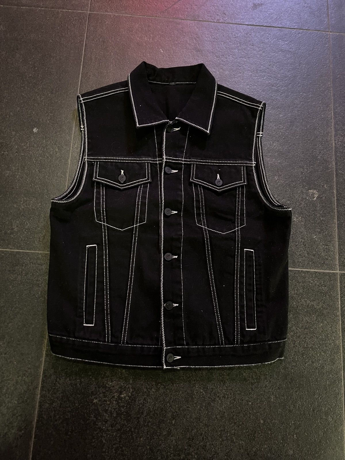 Designer Off white blank sample vest | Grailed