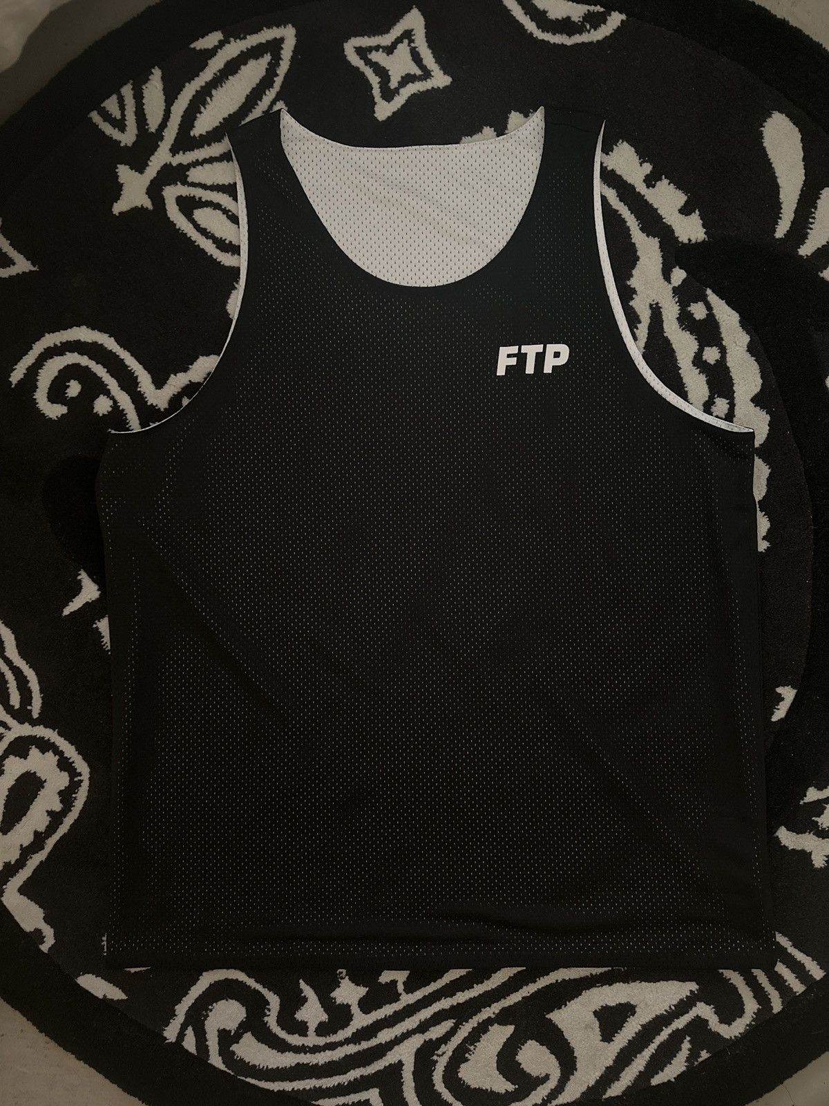 Fuck The Population FTP REVERSIBLE MESH BASKETBALL JERSEY(BLACK/WHITE ...
