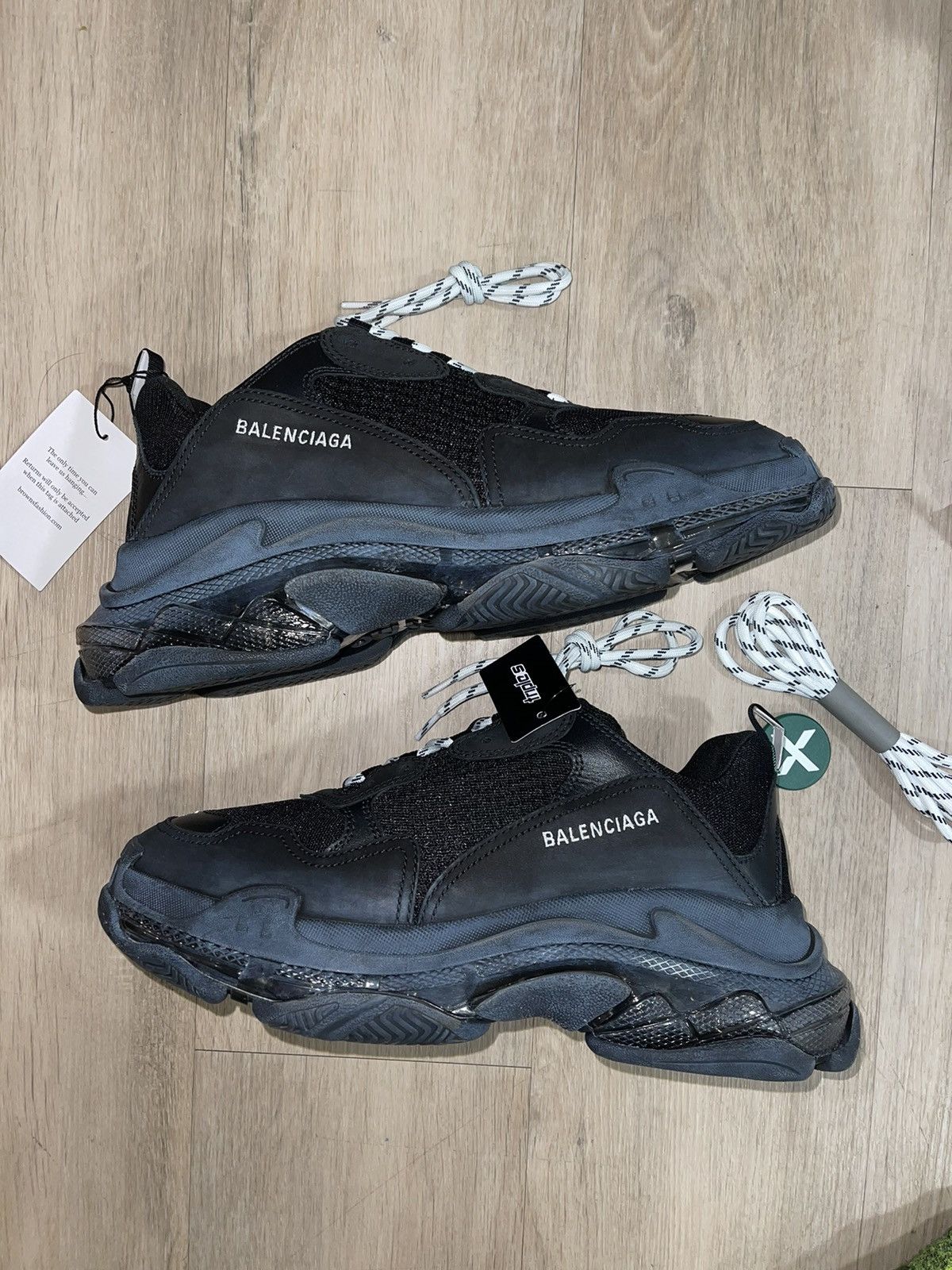 Balenciaga Brand new 100% authentic BALENCIAGA triple s clear black | Grailed
