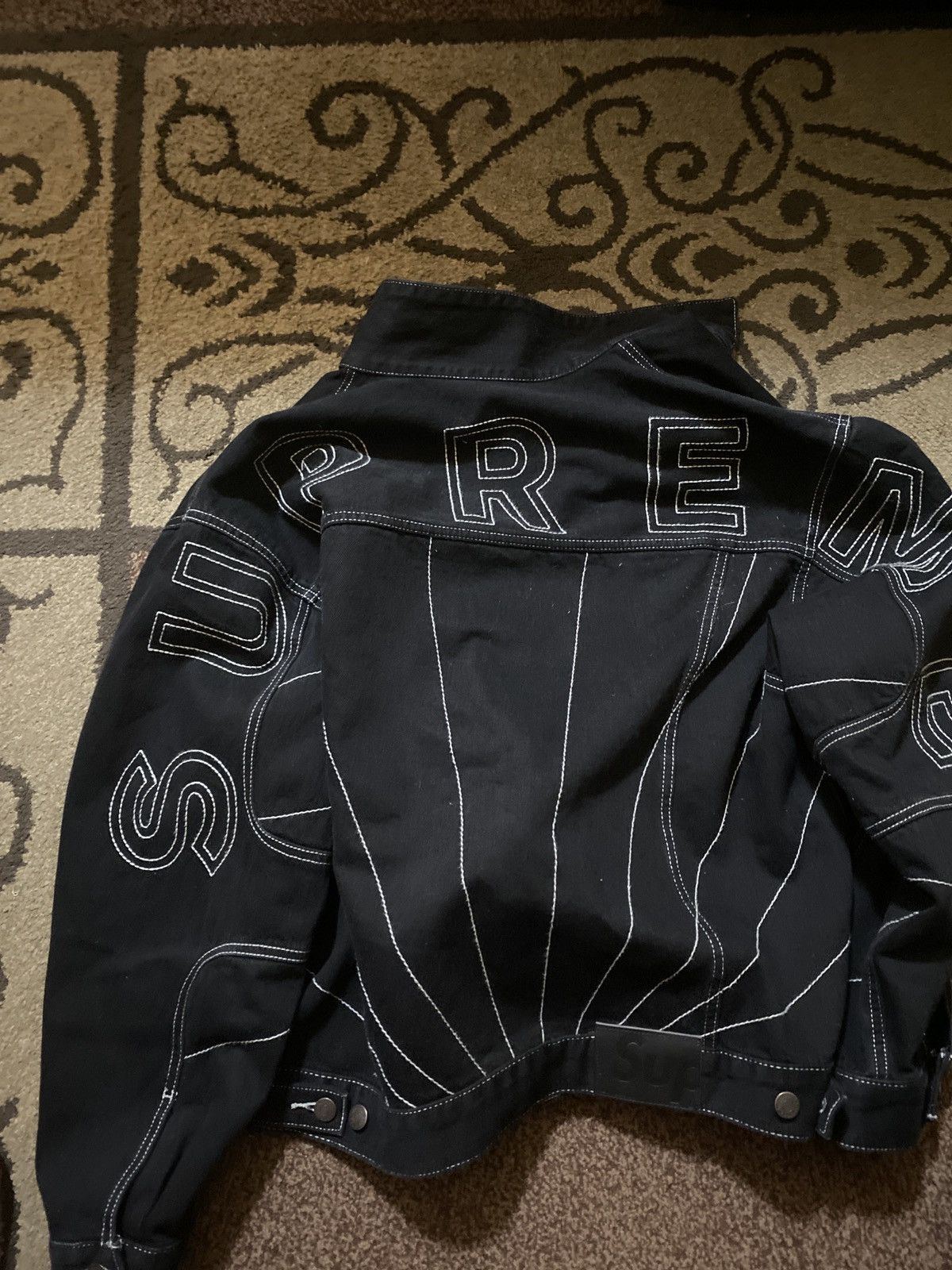 Supreme Black Denim Jacket Supreme | Grailed