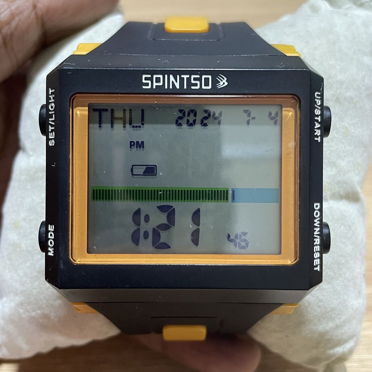 Seiko × Vintage Spintso SPT100-OR Referee Digital Vibration Watch ...