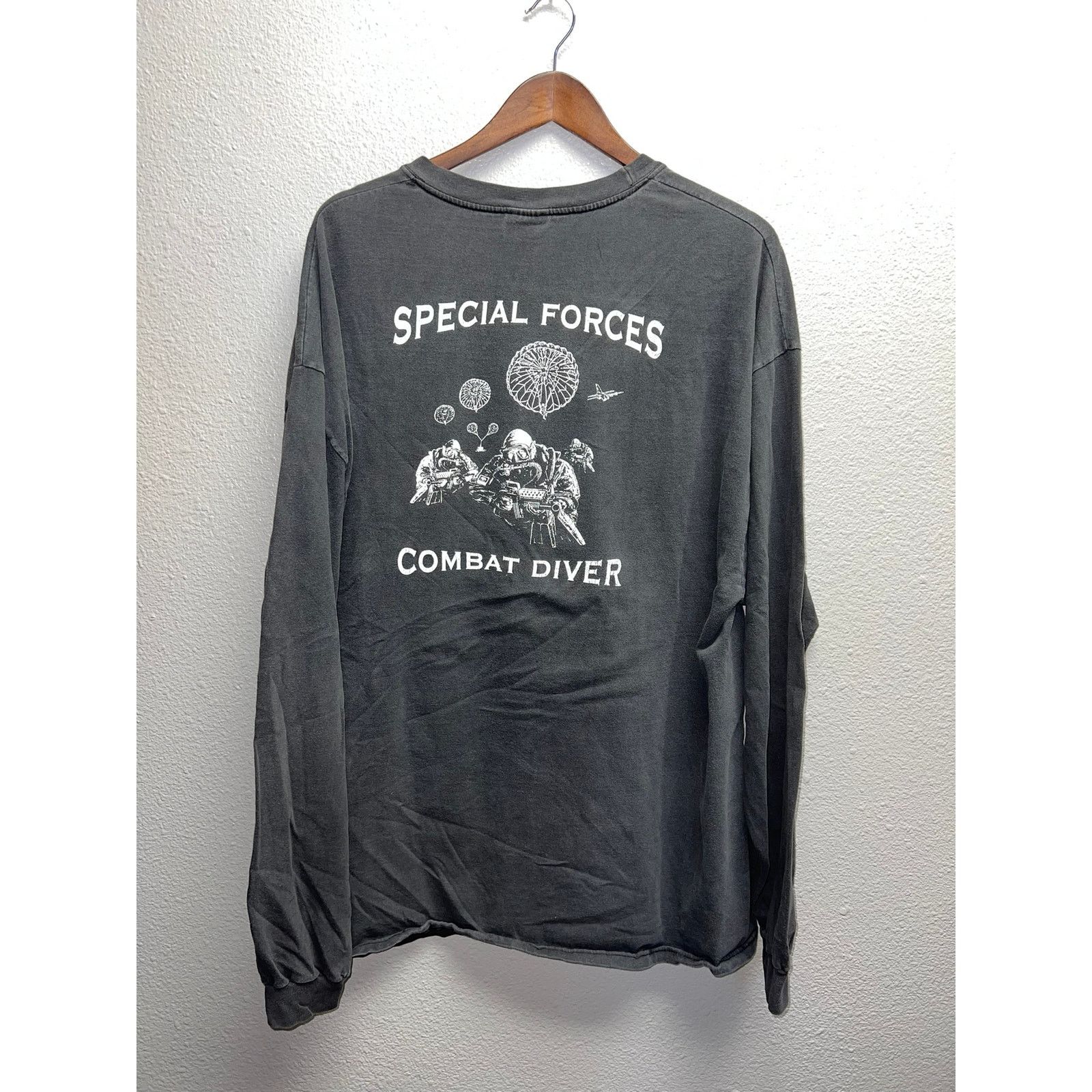 Hanes Vintage Special Forces Shirt Underwater Combat Diver Army 2X | Grailed