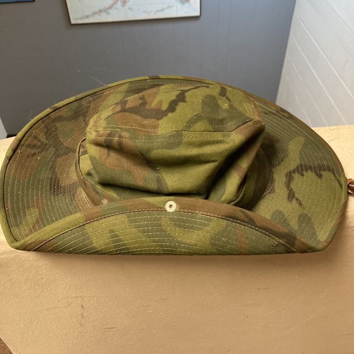 Vintage Vintage Army Camo Vietnam Era Boonie Jungle Hat Size 7 1/8 ...