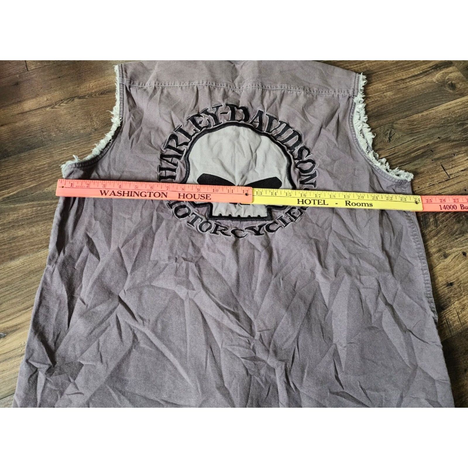 Harley Davidson Harley Davidson Mens XL Cut Off Vest Embroidered Biker ...