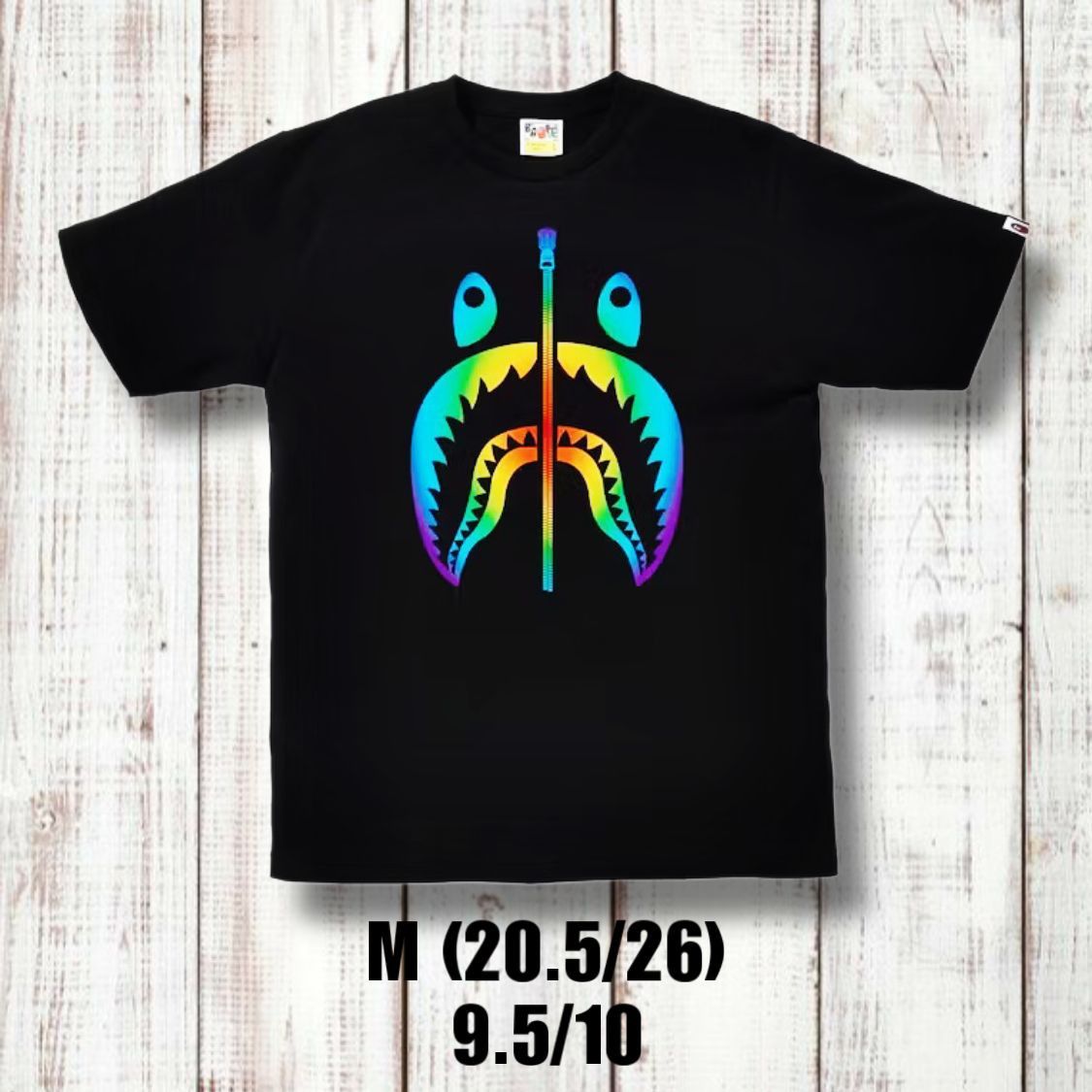 Bape BAPE RAINBOW SHARK TEE | Grailed