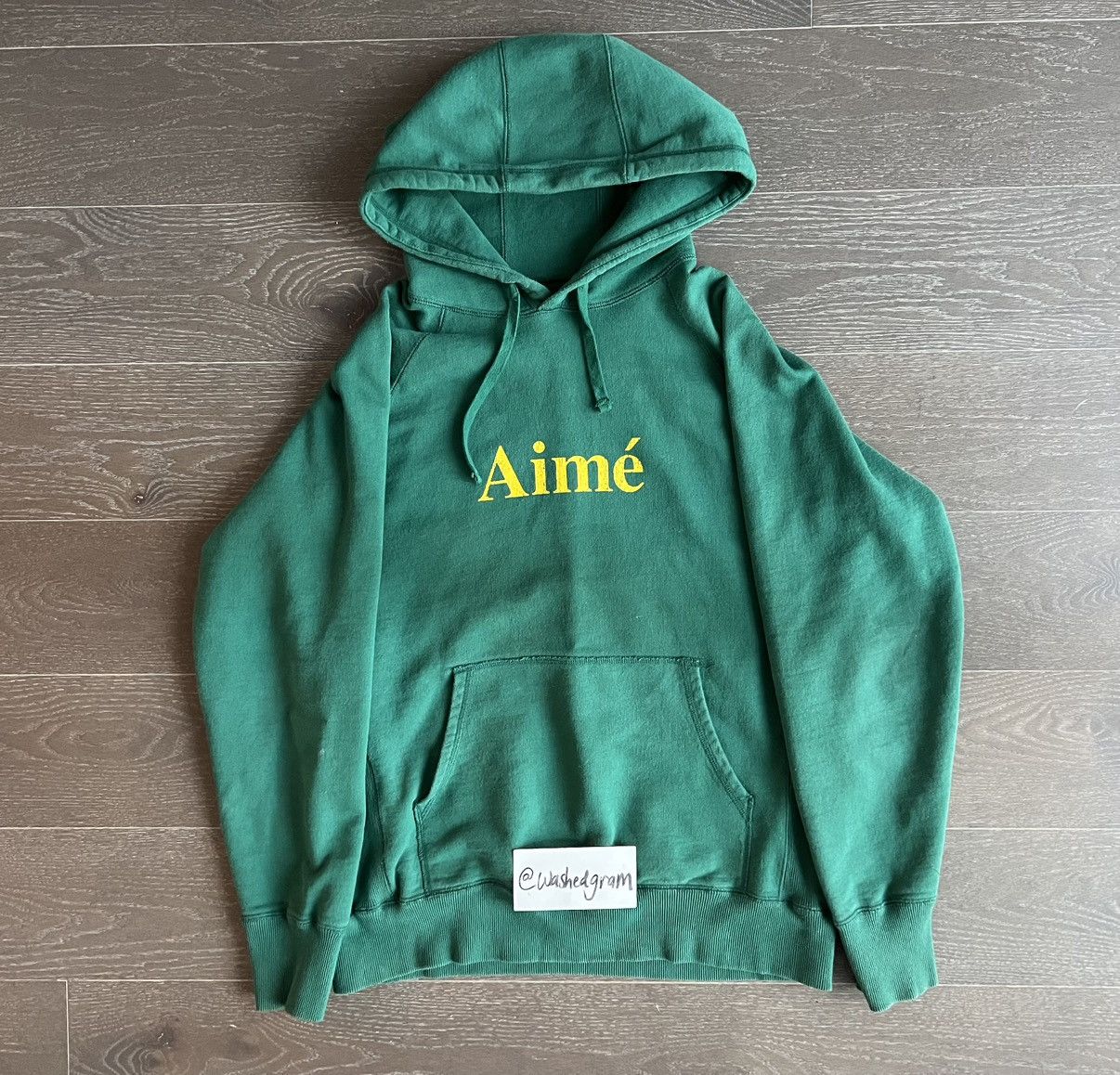 Aime Leon Dore OG Aime Logo Hoodie Green Yellow | Grailed