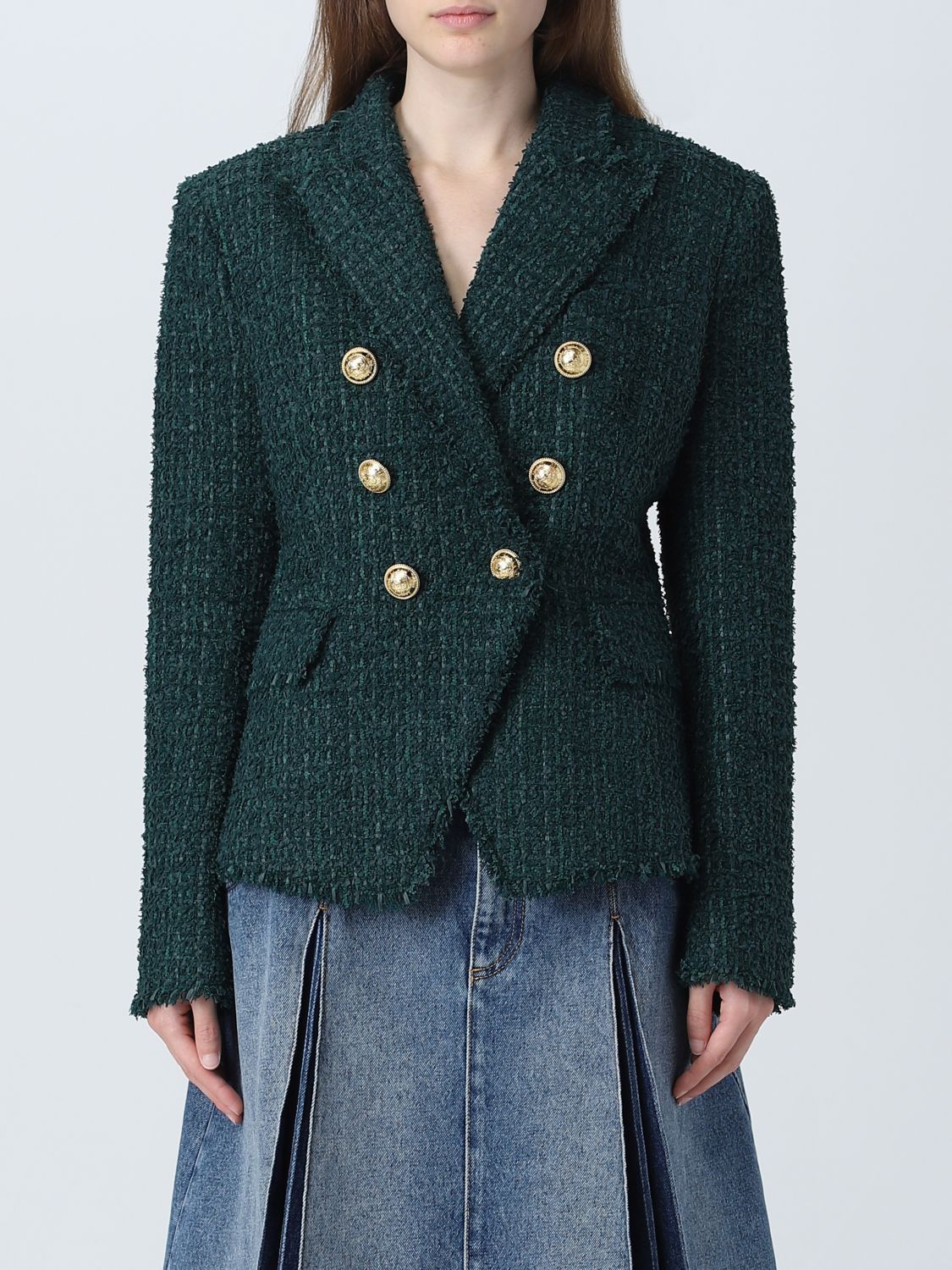 Balmain Balmain Blazer Woman Green | Grailed