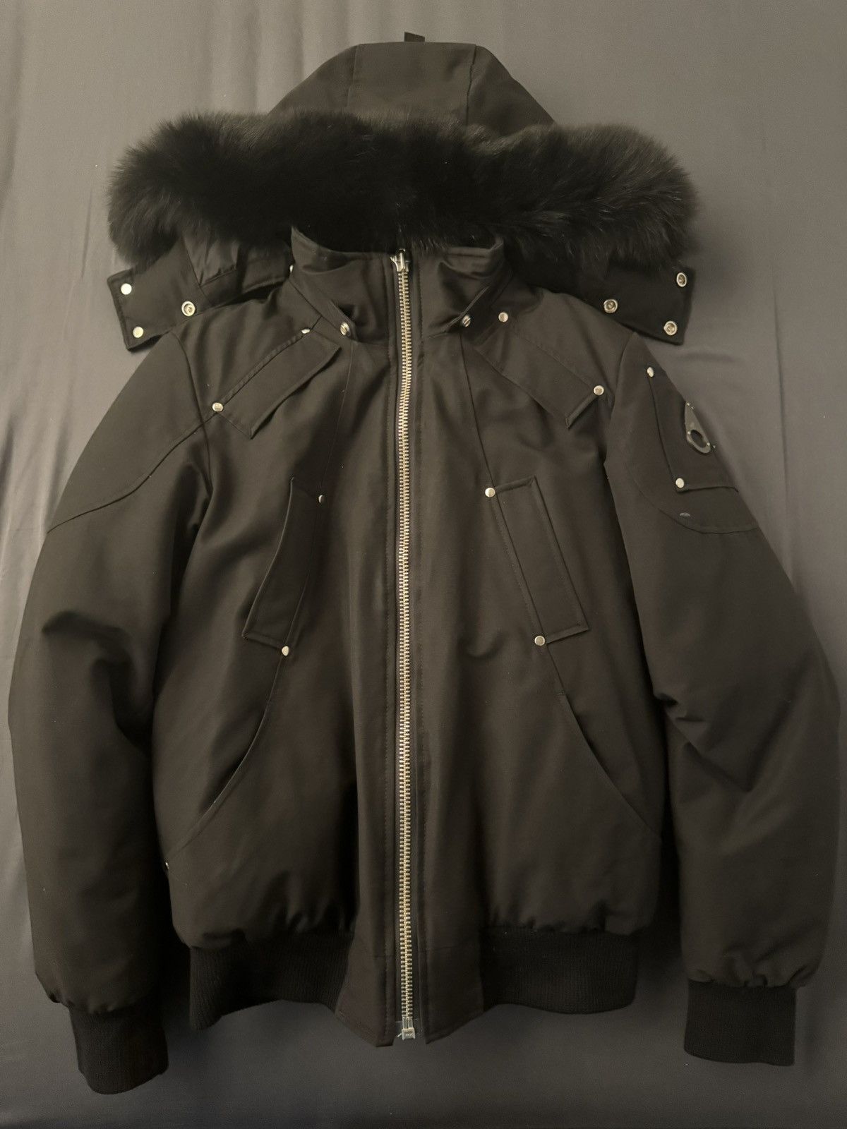 Moose Knuckles Moose knuckle bomber black | Grailed