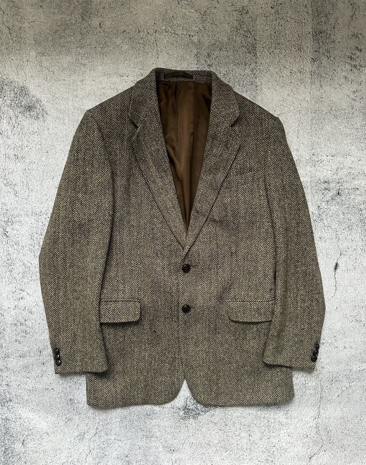 Harris Tweed Harris Tweed St Michael Wool Scottish Hand Woven Coat ...
