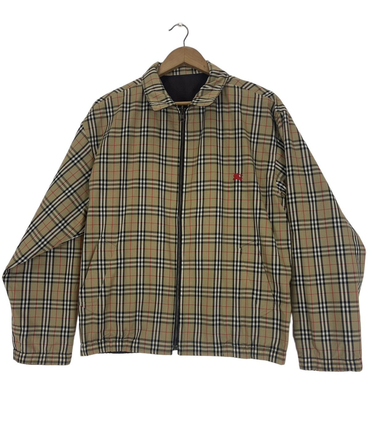 Vintage BURBERRY NOVA CHECK REVERSIBLE JACKET | Grailed