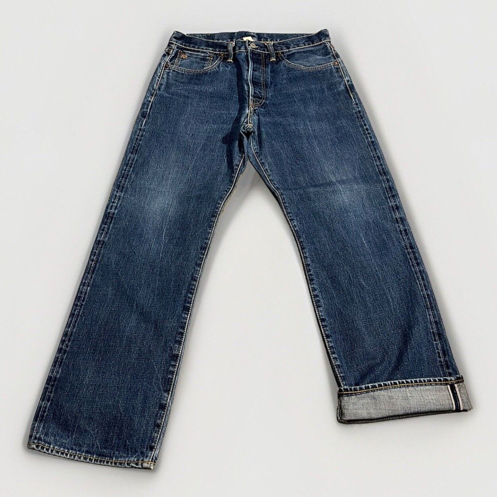 RRL Ralph Lauren Polo Made In USA Mens Japanese Woven Selvedge Denim ...