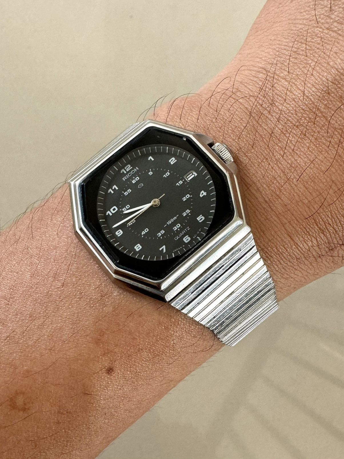 Vintage VINTAGE RICOH MILITARY OCTAGON SHAPE RARE WATCH | Grailed