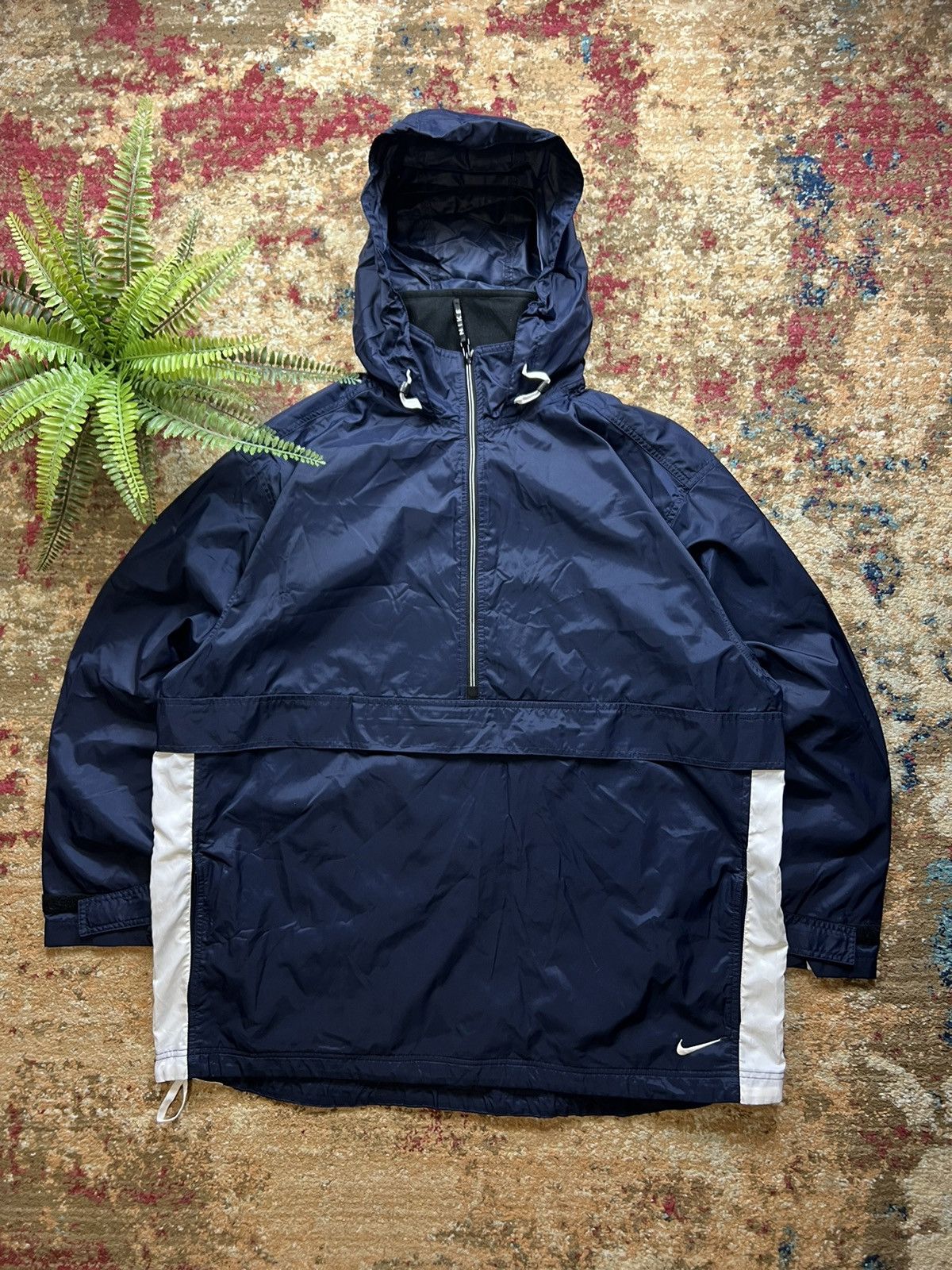 Nike × Streetwear × Vintage 90’s NIKE RETRO SWOOSH LOGO ANORAK TRACK ...