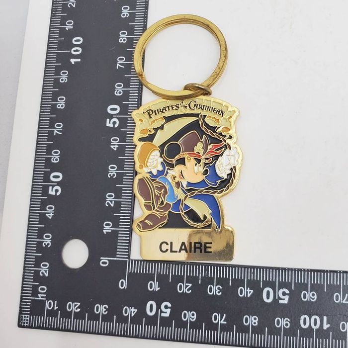 Disney Disneyland Pirates of the Caribbean Mickey CLAIRE Keychain | Grailed