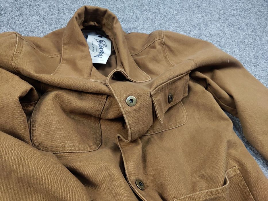 Vintage The Stronghold Style Work Brown Canvas Pocket Jacket | Grailed