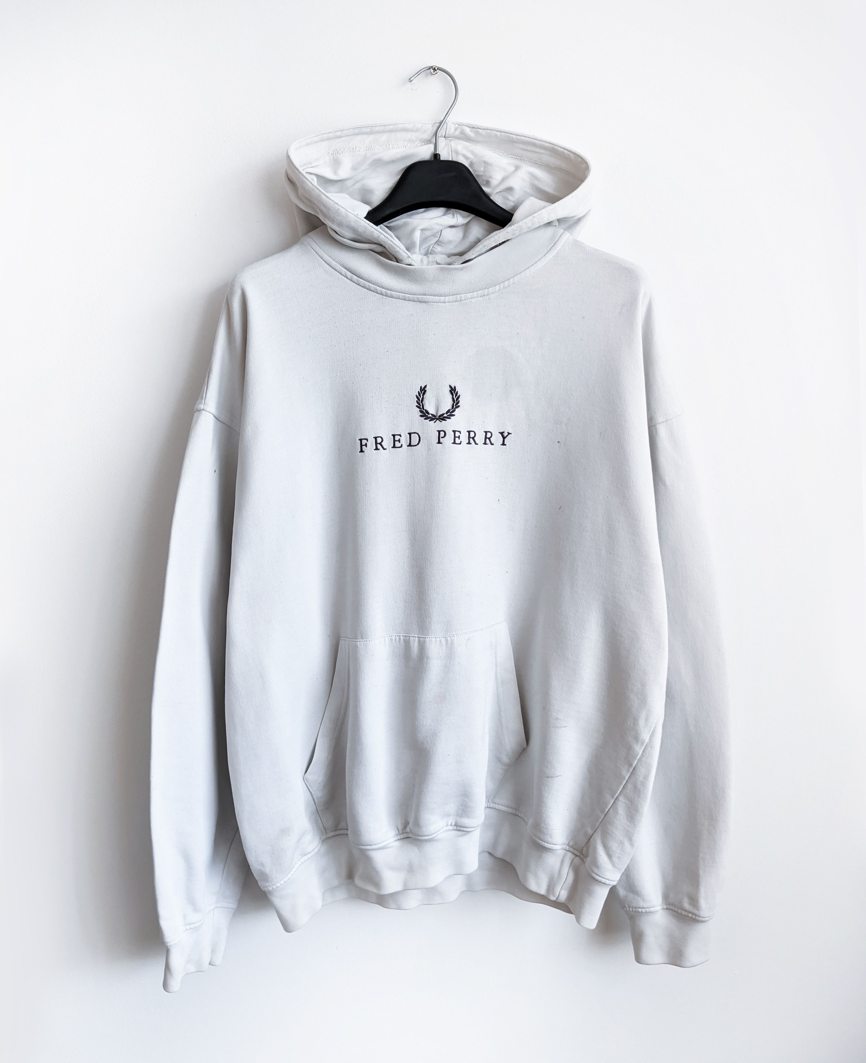 Fred Perry × Streetwear × Vintage Vintage Fred Perry hoodie big logo ...