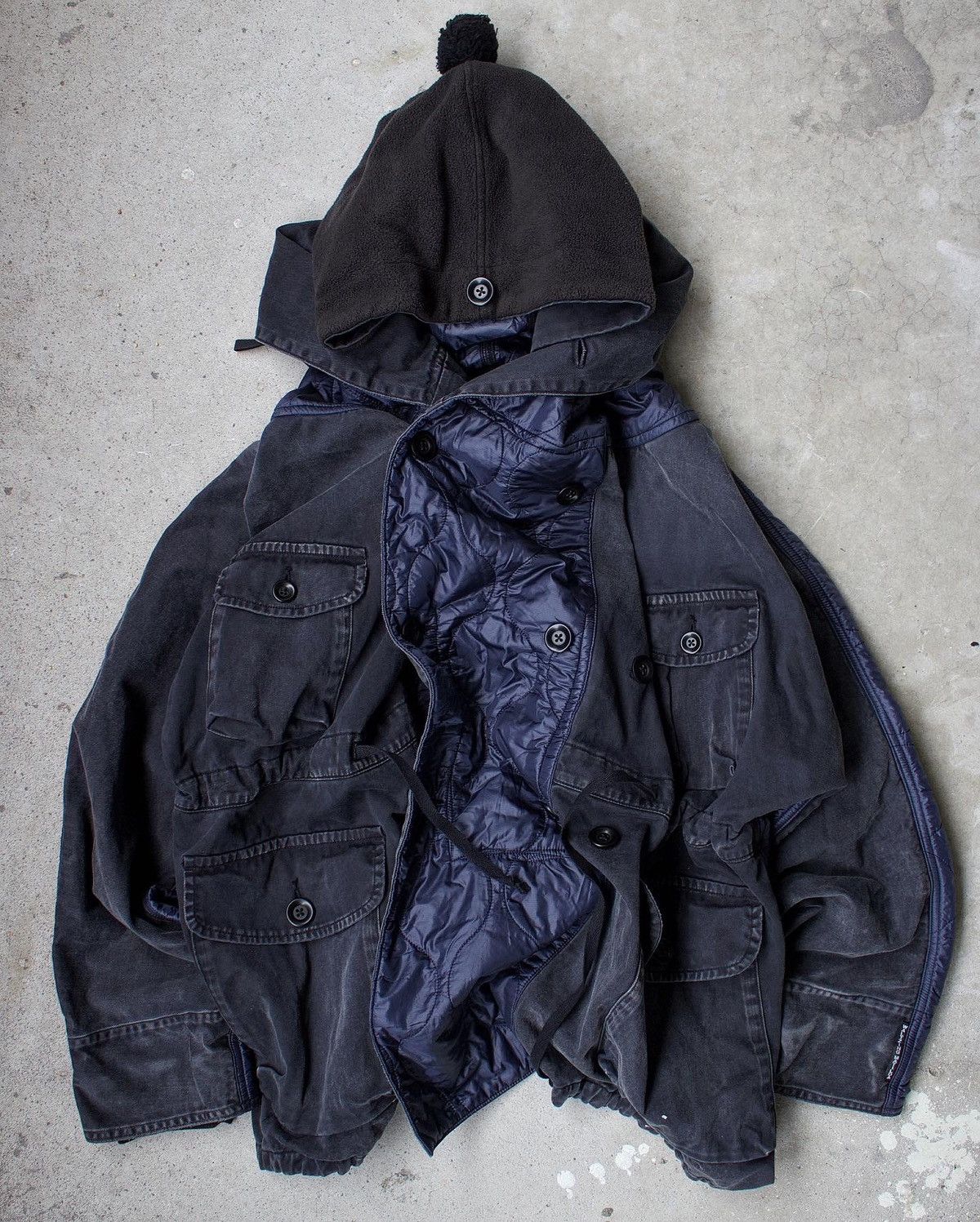 Kapital AW 19 Reconstructed Pom Pom Multi-pocket Ring Coat | Grailed