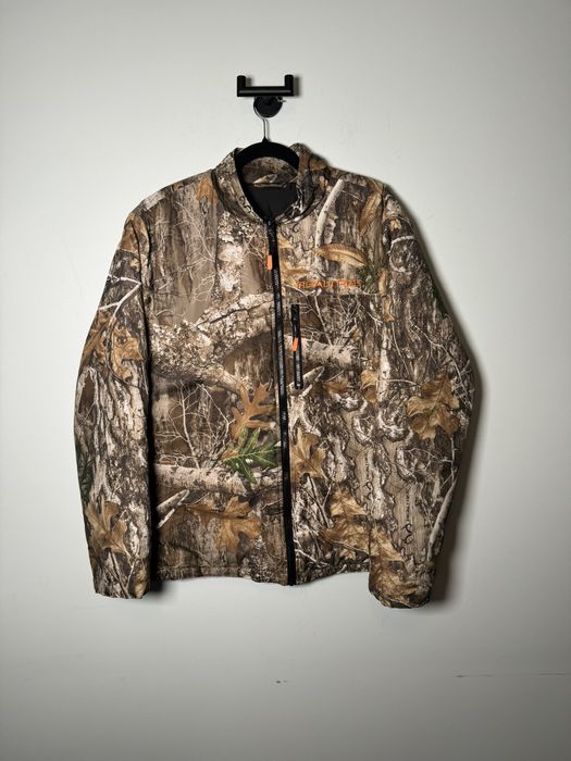 Vintage Realtree Puffer Bomber Jacket Vintage Orange Real Tree | Grailed