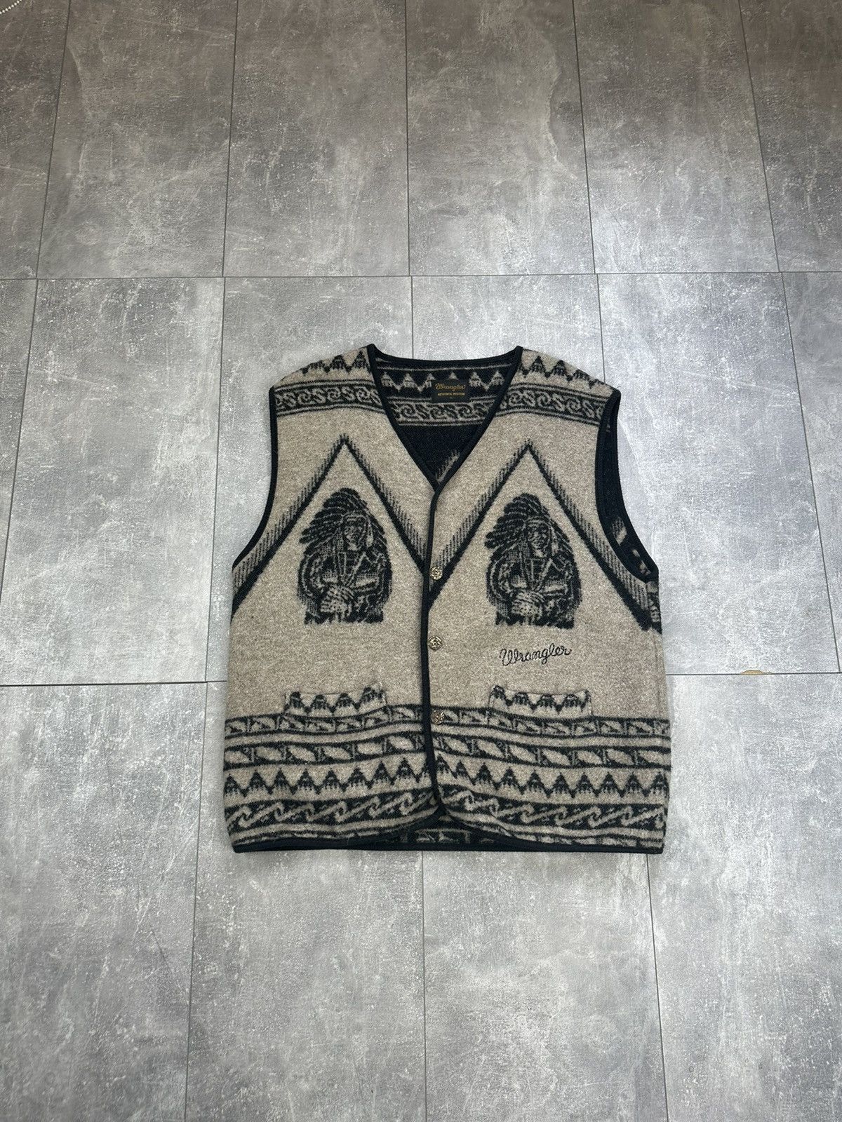 Rare × Vintage × Wrangler Men’s rare Lana wool Wrangler Cowboy Western ...