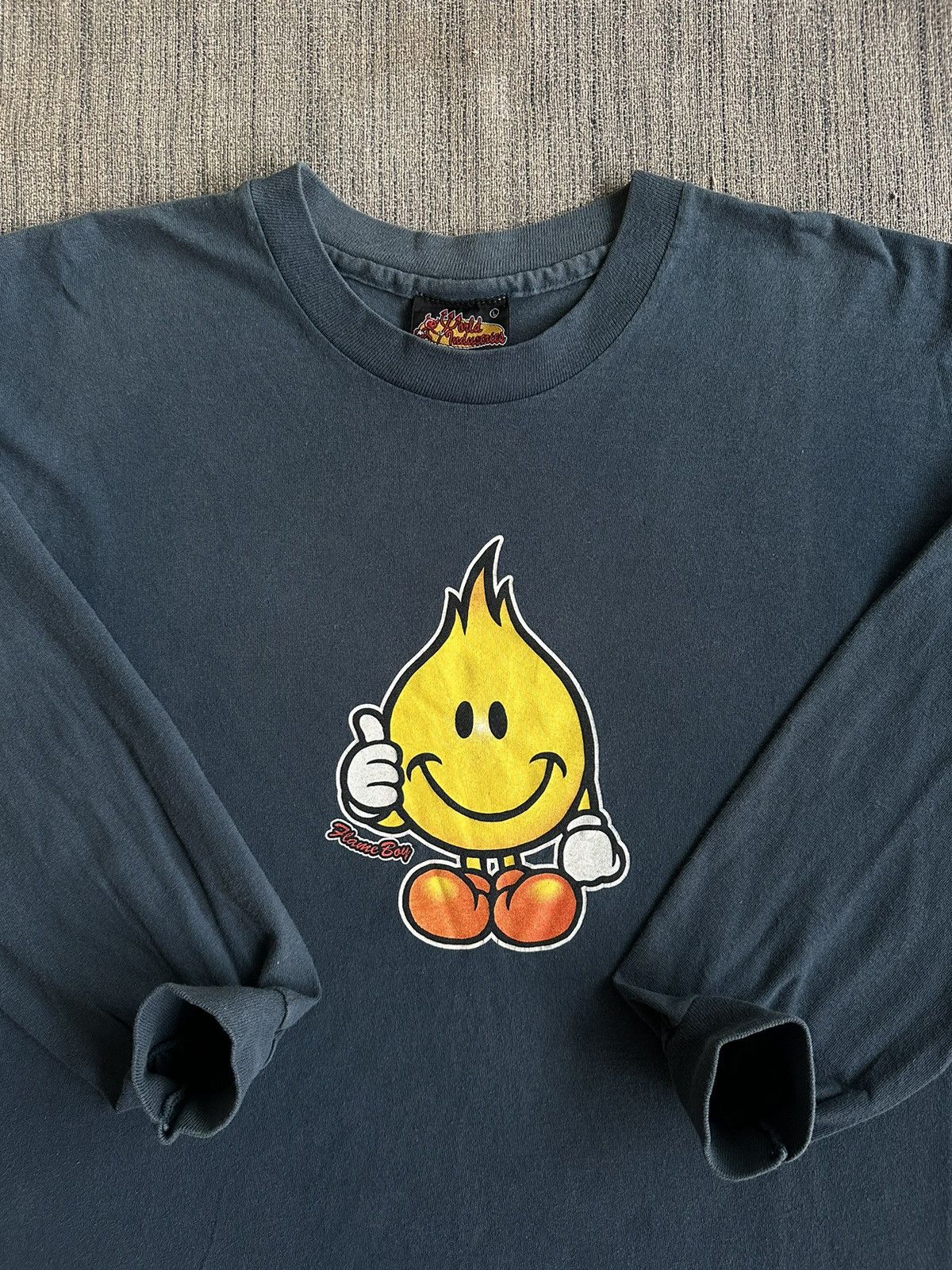 Vintage Vintage 90’s World Industries Flame Boy LS Rare Skateboard ...