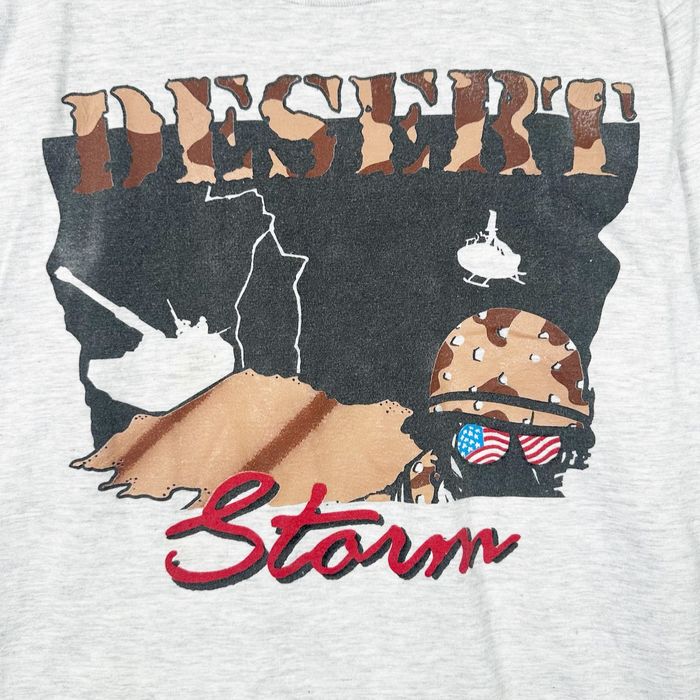 Streetwear Vintage 90s Rare Operation Desert Storm Graphic Tee | Grailed