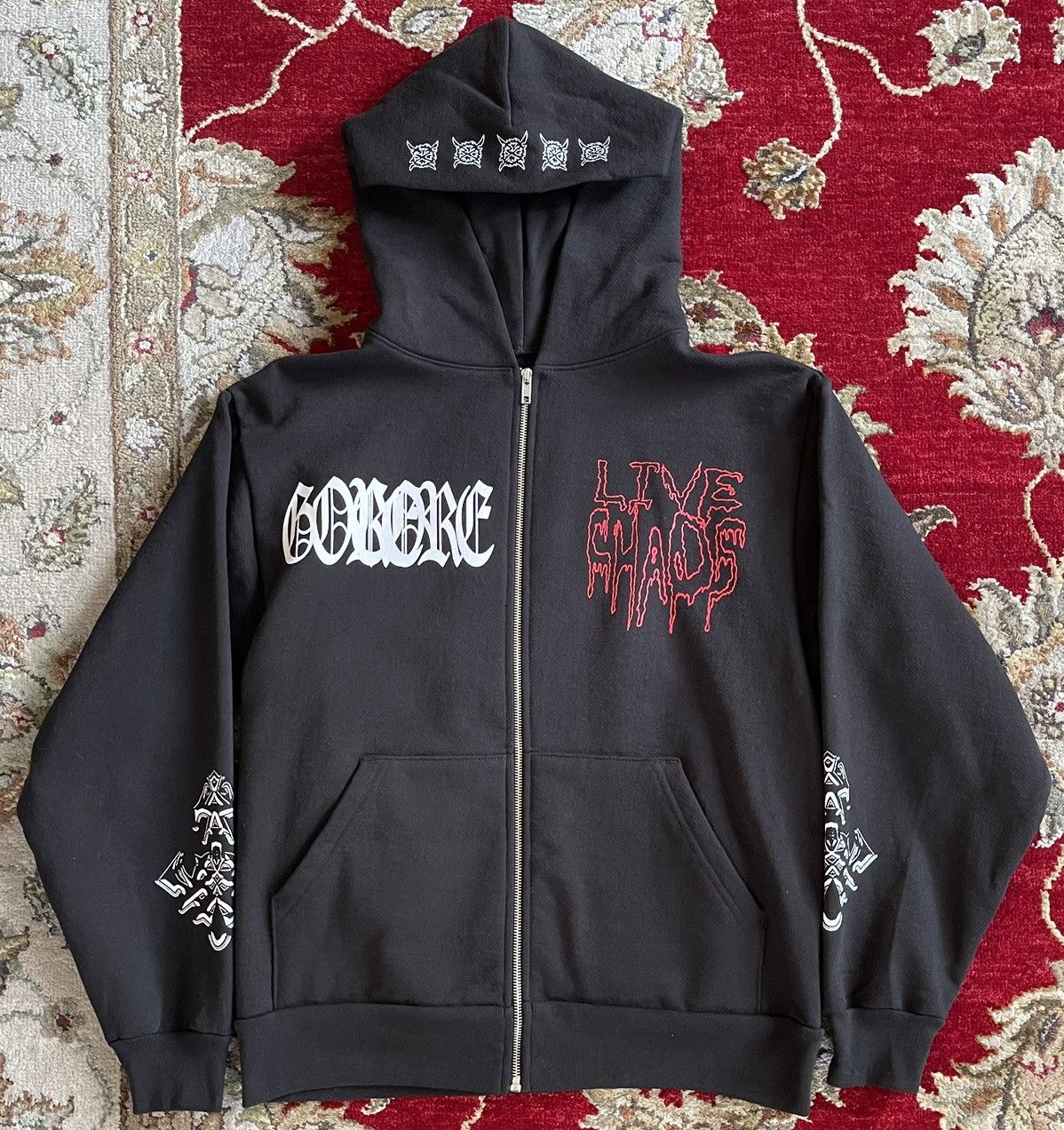 Ken Carson Ken Carson: Chaos Tour - Live Chaos Zip-Up Hoodie | Grailed