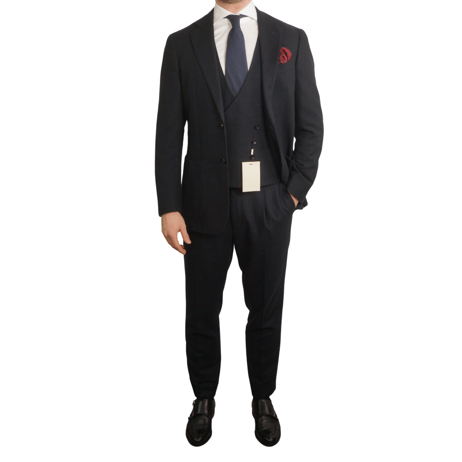 Suitsupply Men Suitsupply 3 Piece Suit Wool & Cashmere 24 EU48S UK/US38 ...