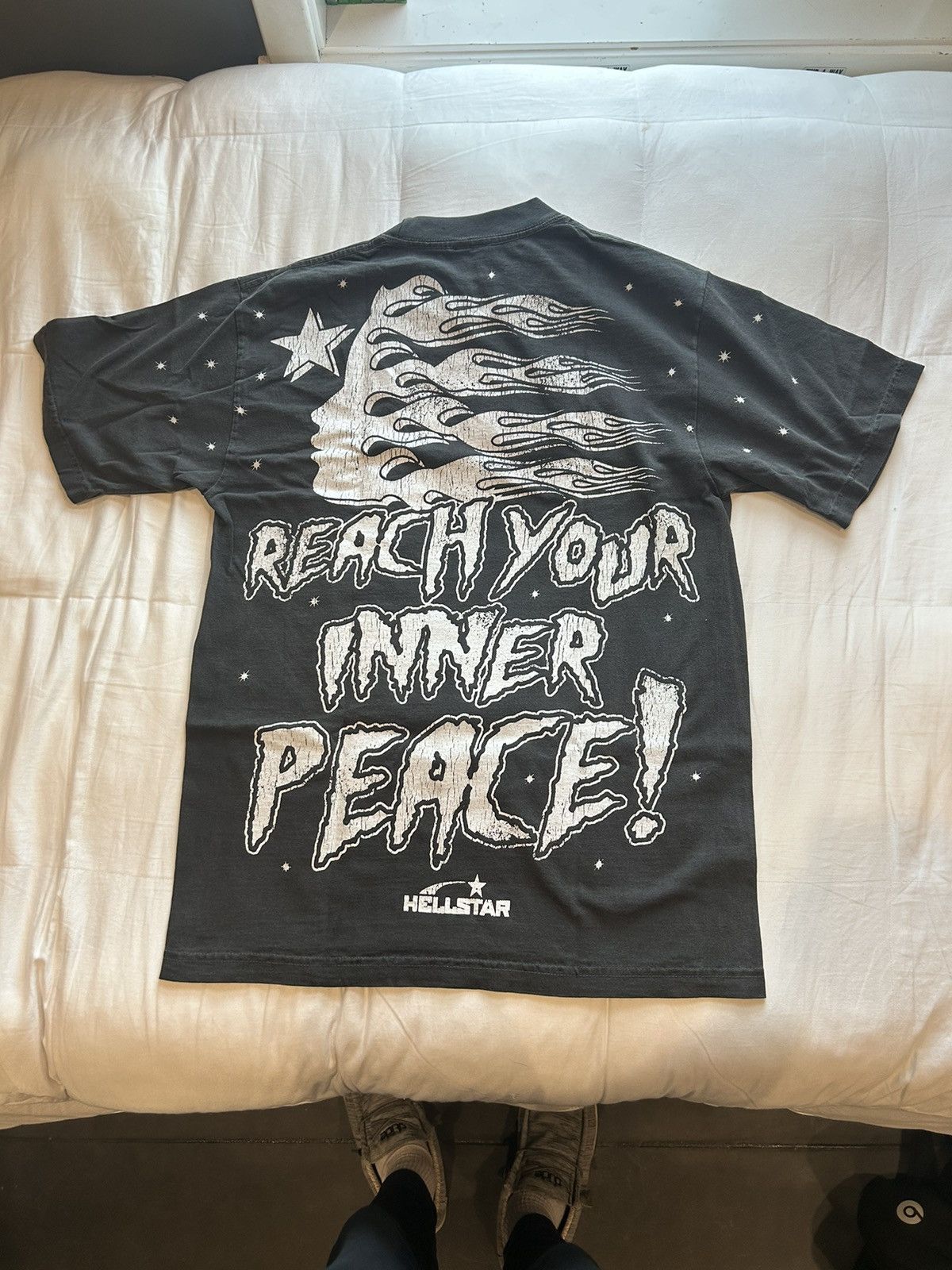 HELLSTAR Hellstar Inner Peace Vintage Black Tee | Grailed