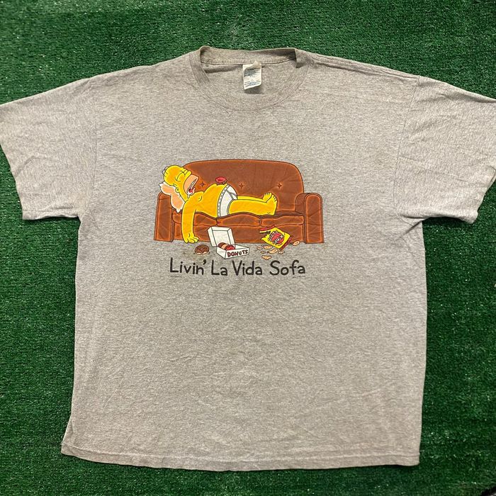 Vintage Vintage Y2K Homer Simpsons Lazy Humor Essential Cartoon Tee ...