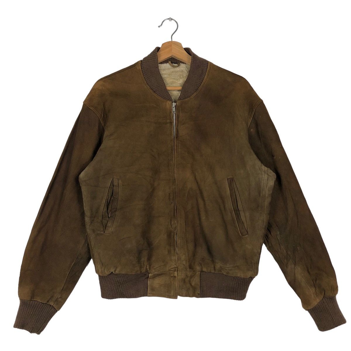 Japanese Brand × Leather Jacket 🔥90’s Vintage Genuine Leather Bomber ...