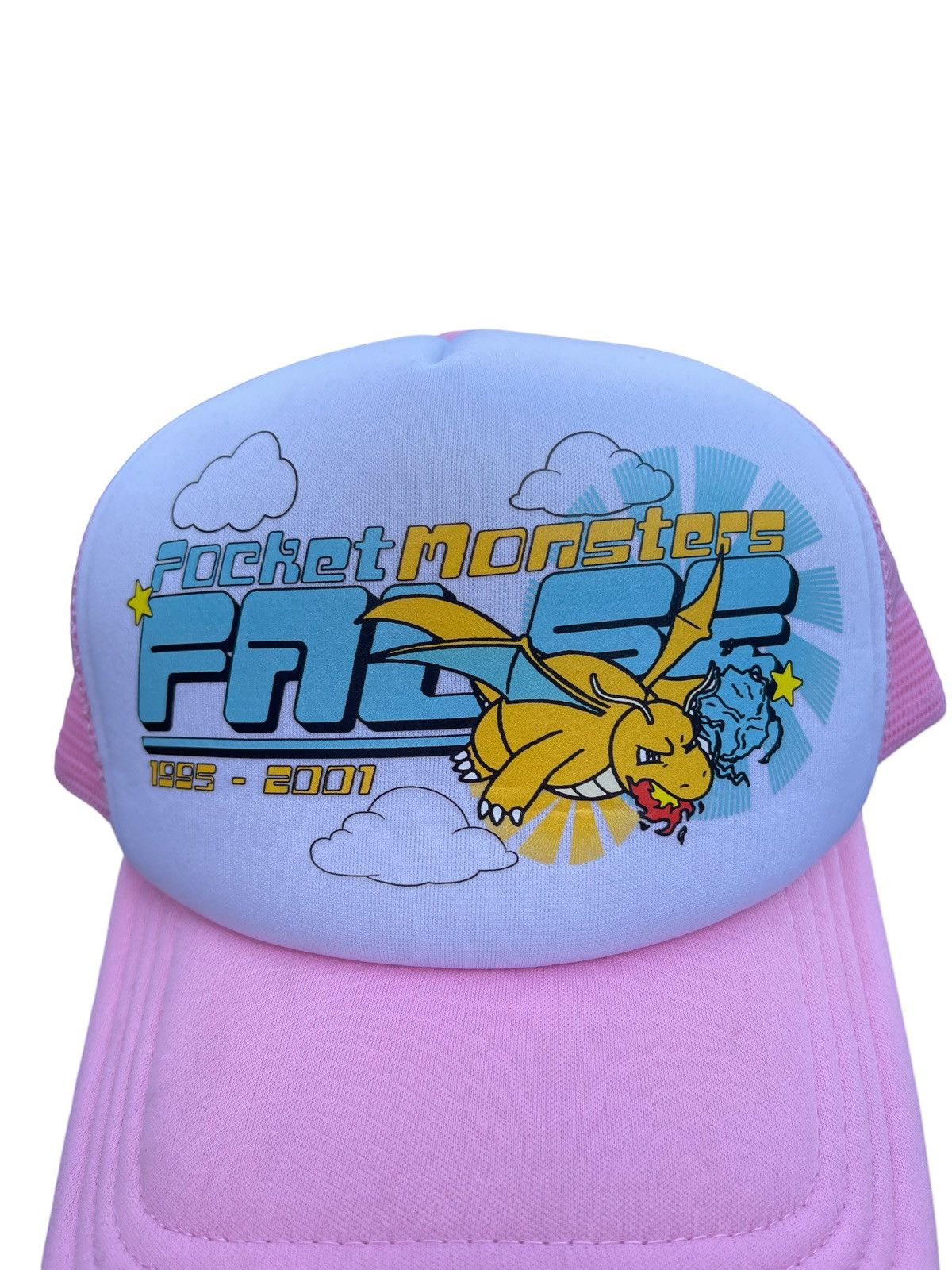 Pokemon False Branding Pink Dragonite Y2K Trucker Hat | Grailed