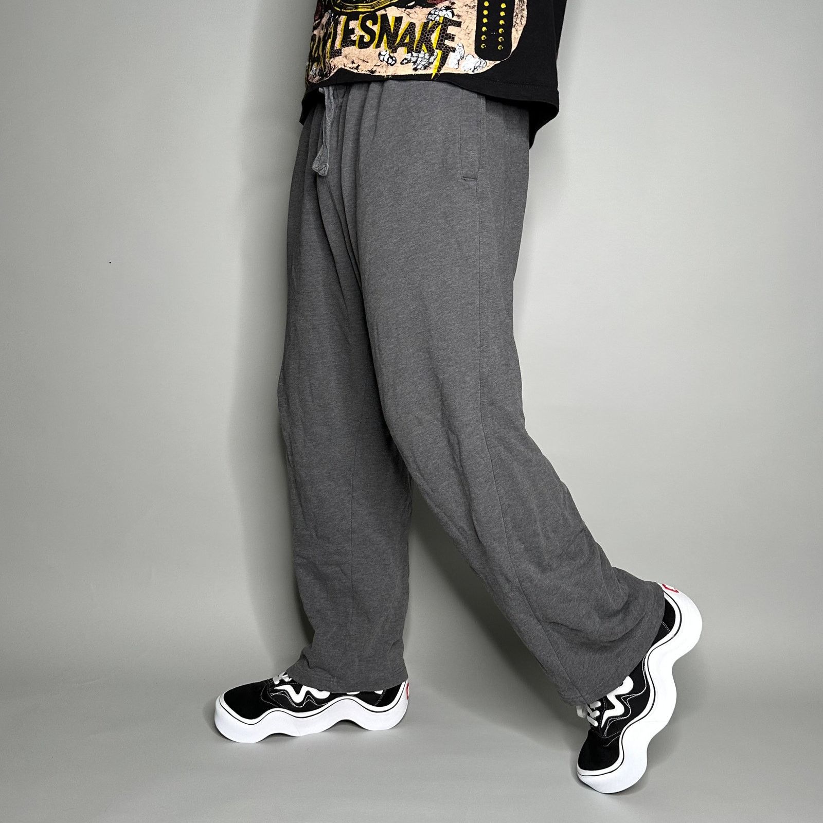 Vintage Vintage Starter Sweatpants Dark Grey Cotton Baggy Subtle Y2K ...