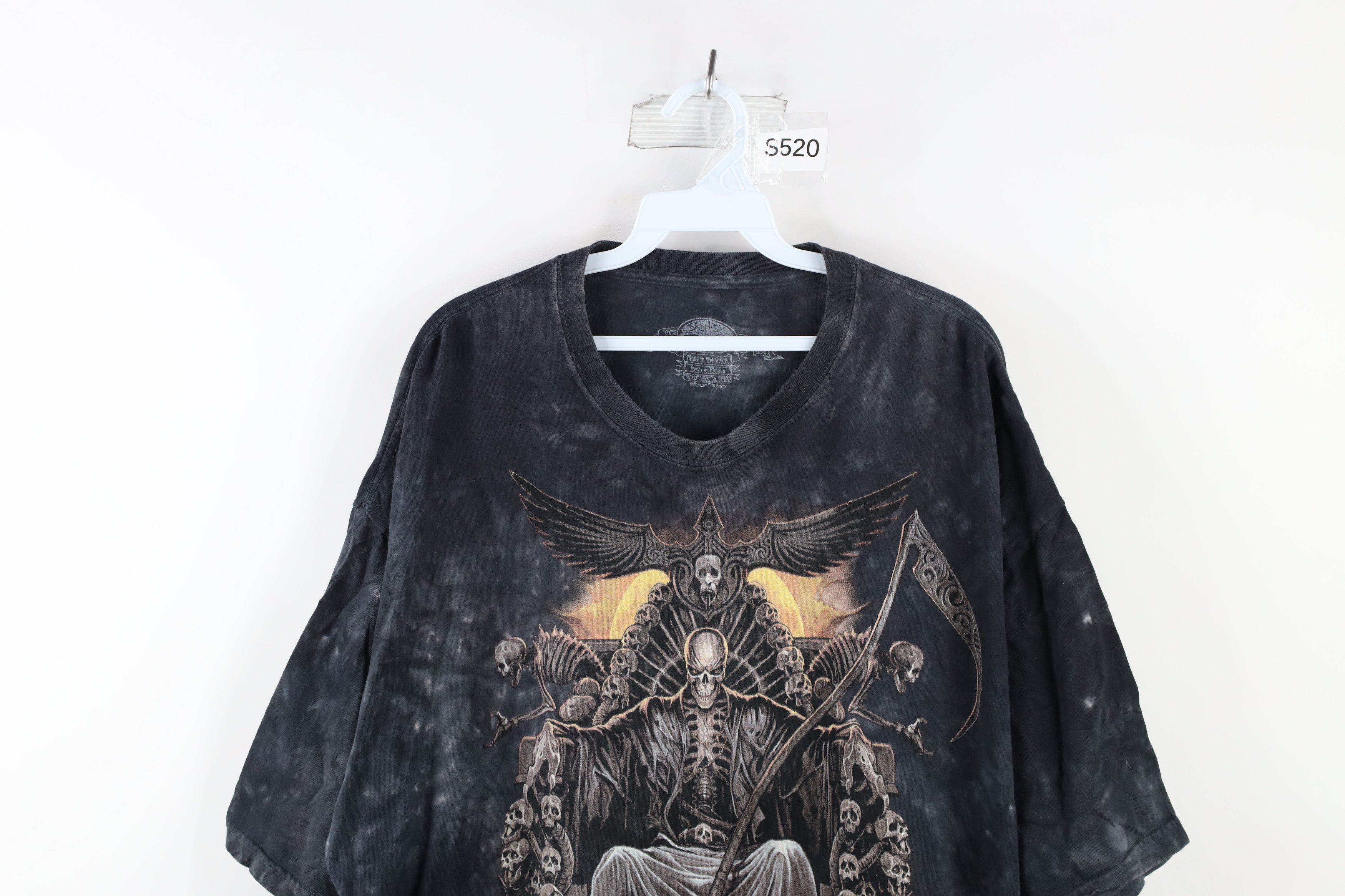 Vintage Streetwear Grim Reaper Skeleton Skull MMA Fighting T-Shirt ...