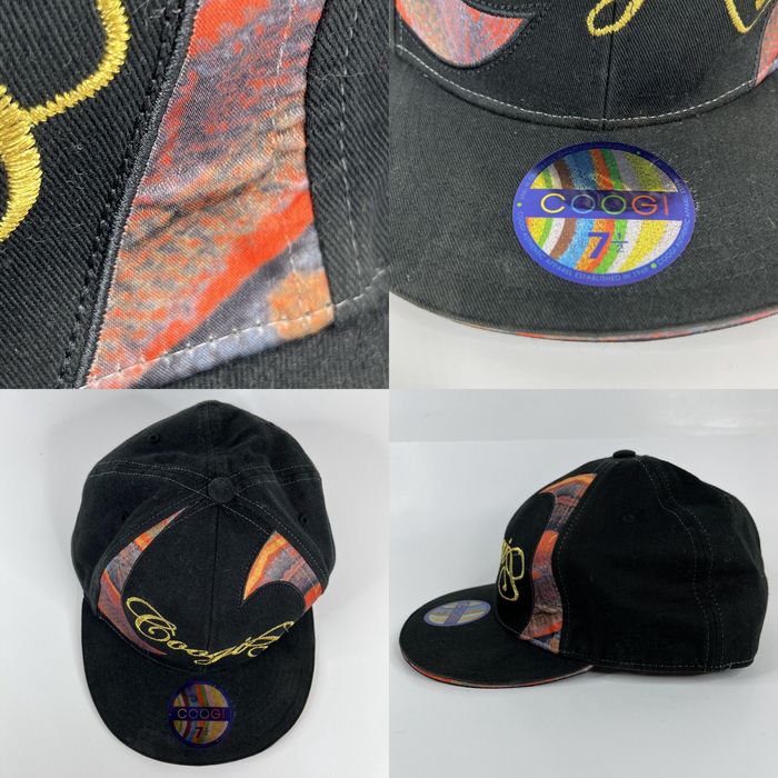 Coogi COOGI Hat Cap Black Fitted 7.5 Embroidered Adult Men | Grailed