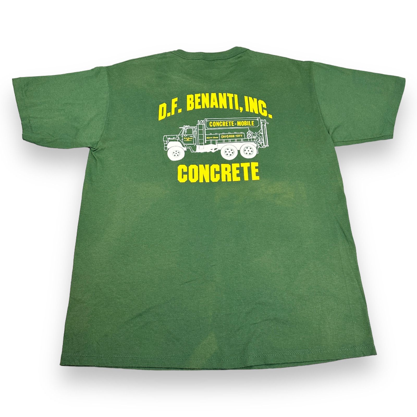 Vintage Vintage Benati Concrete Shirt Green 90s Construction Builder ...