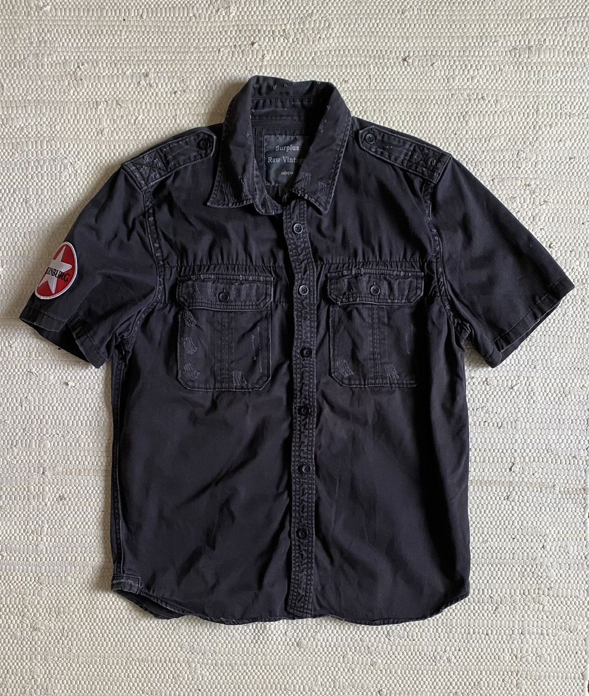 Vintage Vintage Rare Surplus Raw Materials Faded Shirt | Grailed