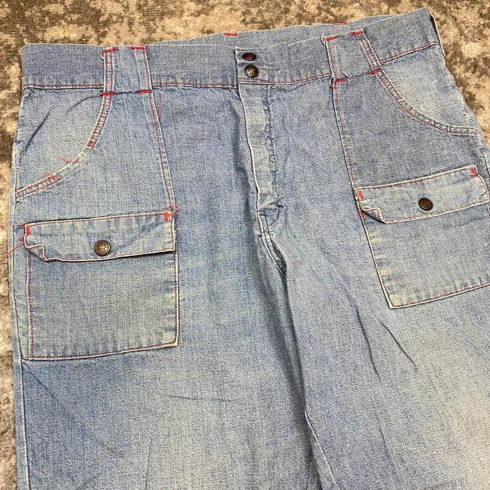 Vintage Vintage 70s Denim Bush Pants Flare Bootcut Hippy Crazy | Grailed