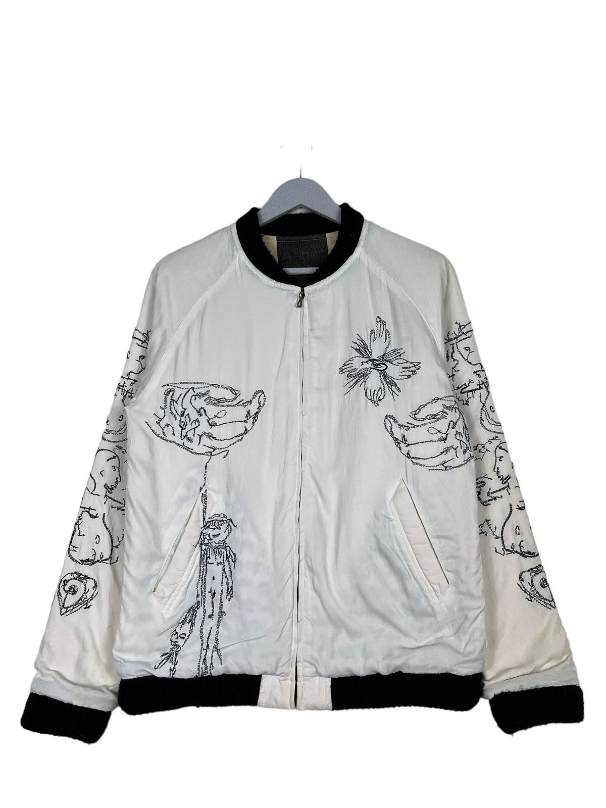 Japanese Brand 🔥 REBIRTH EMBROIDERY BOMBER JACKET MADE IN JAPAN | Grailed