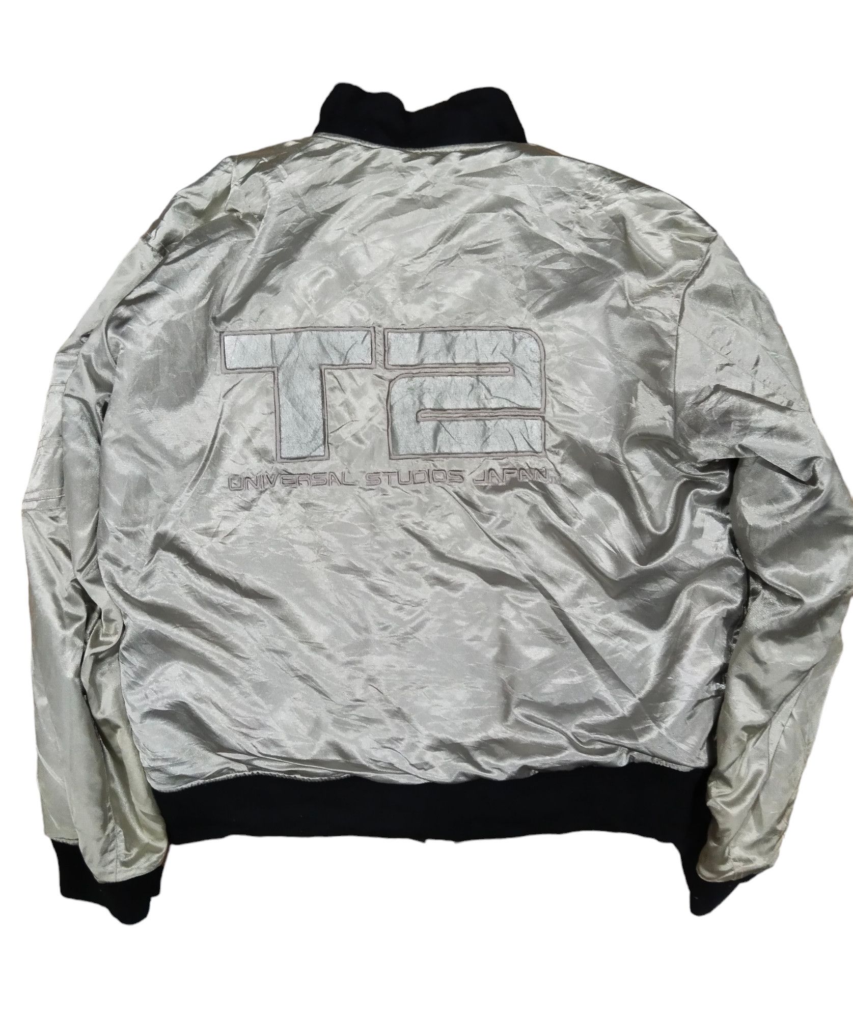 Vintage T2 Terminator 2 Movie Reversible Bomber Jacket Japan | Grailed