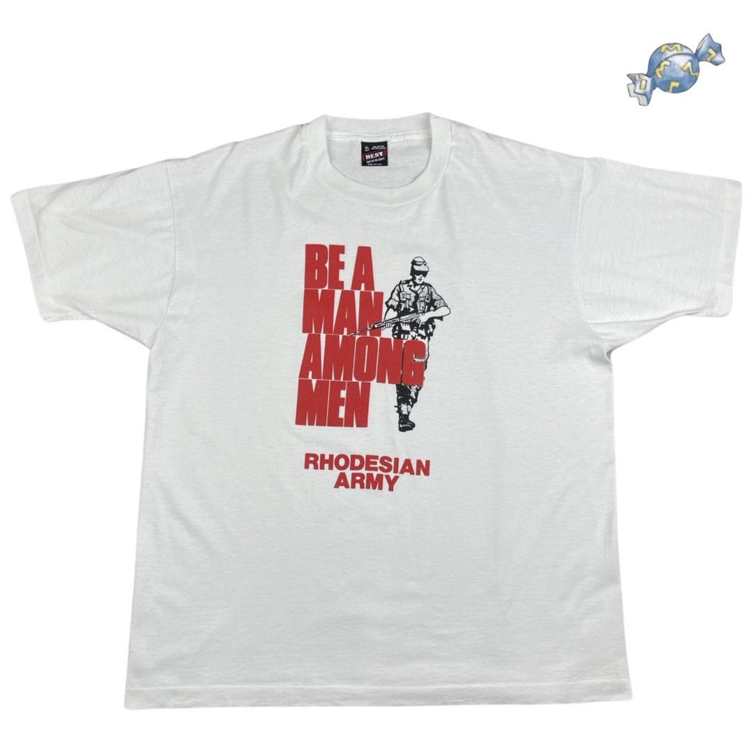 Vintage VINTAGE 90s RHODESIAN ARMY T-SHIRT | Grailed