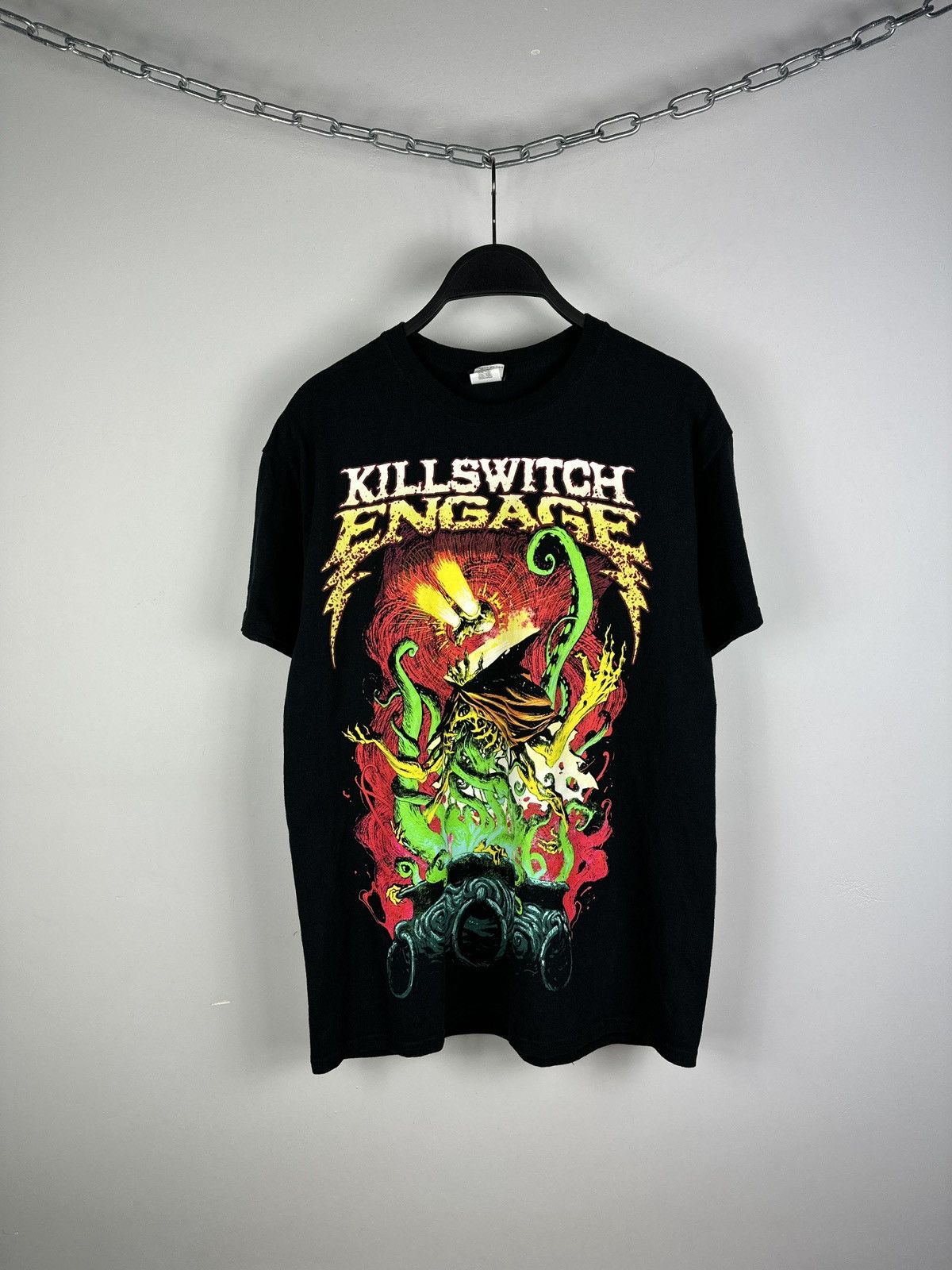 Band Tees × Vintage Vintage Killswitch Engage Skull Metal 2018 Tour T ...