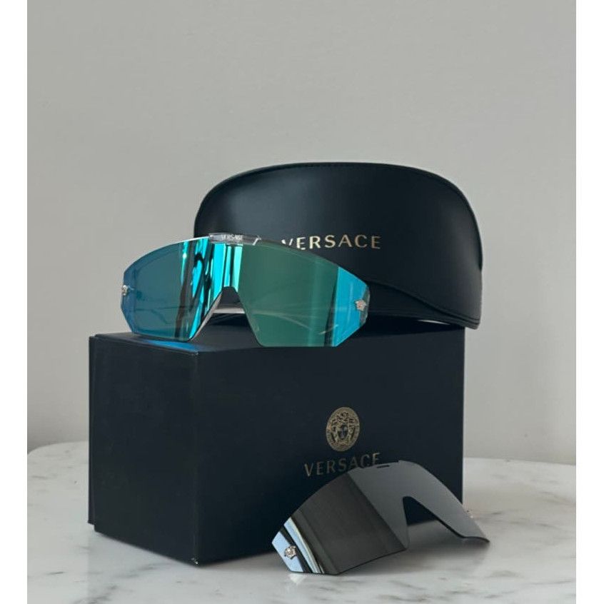 Versace NEW Versace VE4461 2 Lens Shield Sunglasses in Clear | Grailed