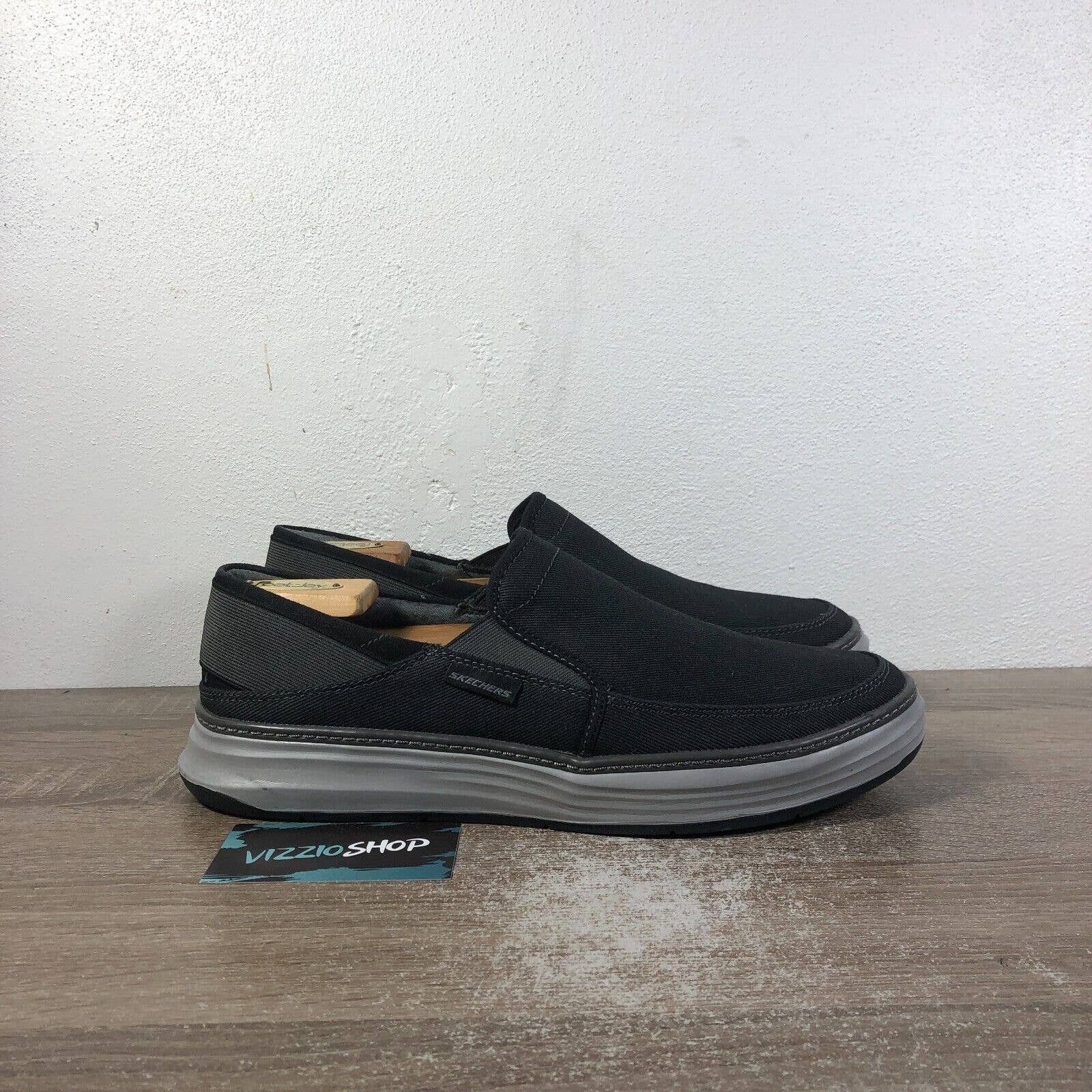Skechers Skechers Moreno Welmer Air Cooled Black Loafer Men's 10.5 ...