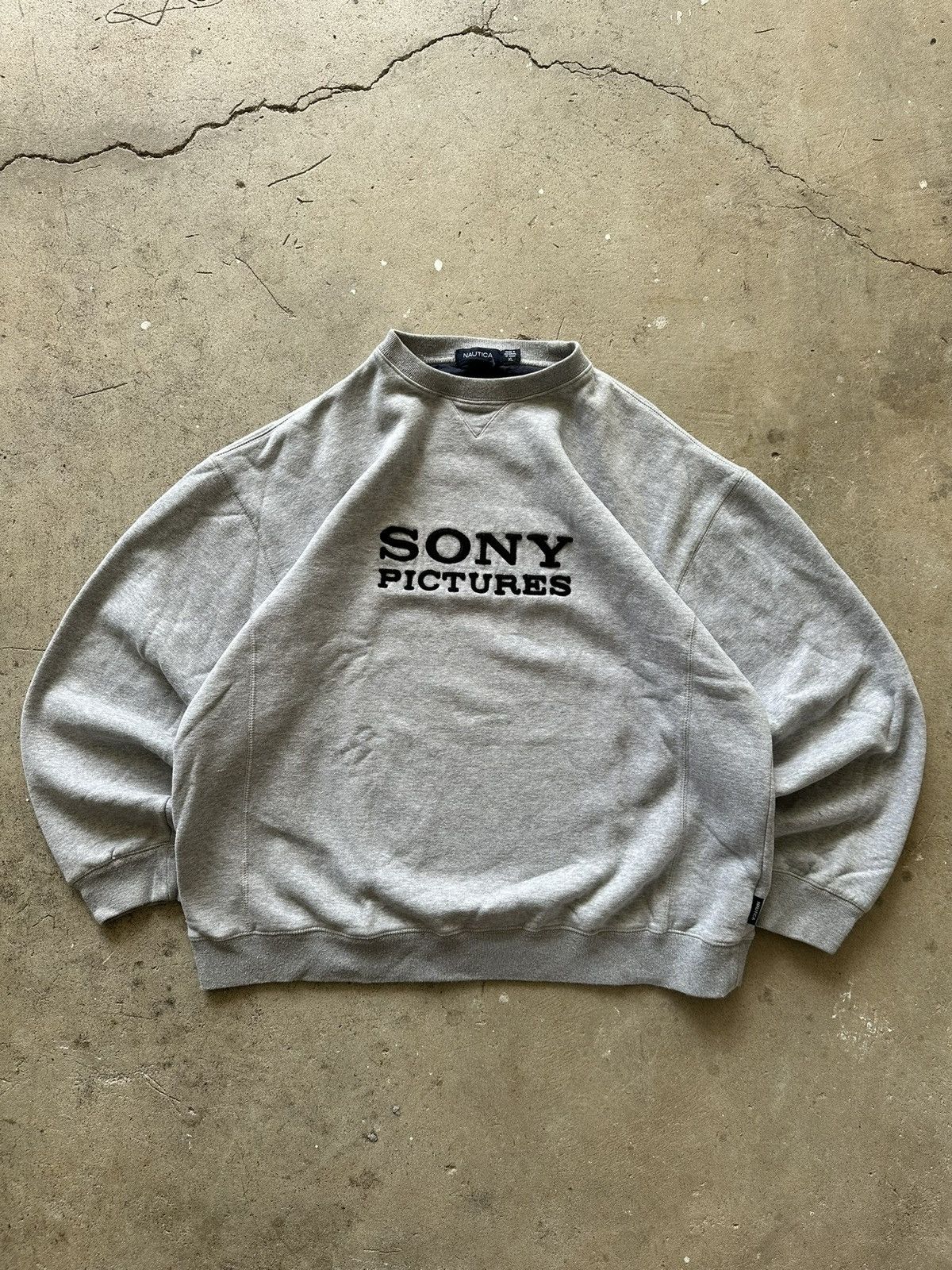 Sony × Streetwear × Vintage Vintage Sony Pictures Boxy Sweatshirt Grey ...